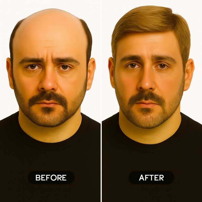 Men’s Hair System –Dark Blonde (Color 18), Ultra-Thin 0.03mm Skin Base